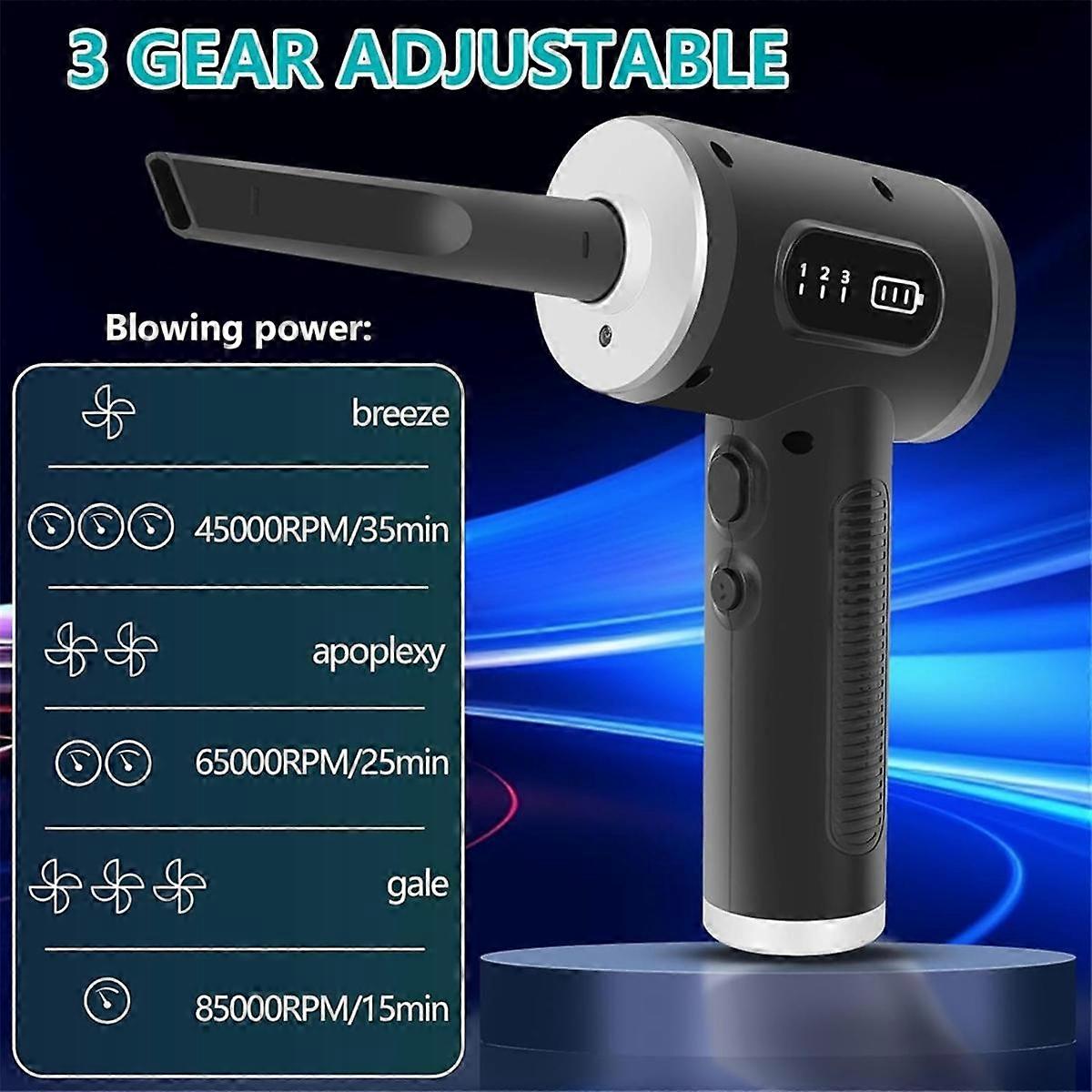 2-In-1 Electric Compressed Air Duster, Cordless Air Duster and Vacuum ...