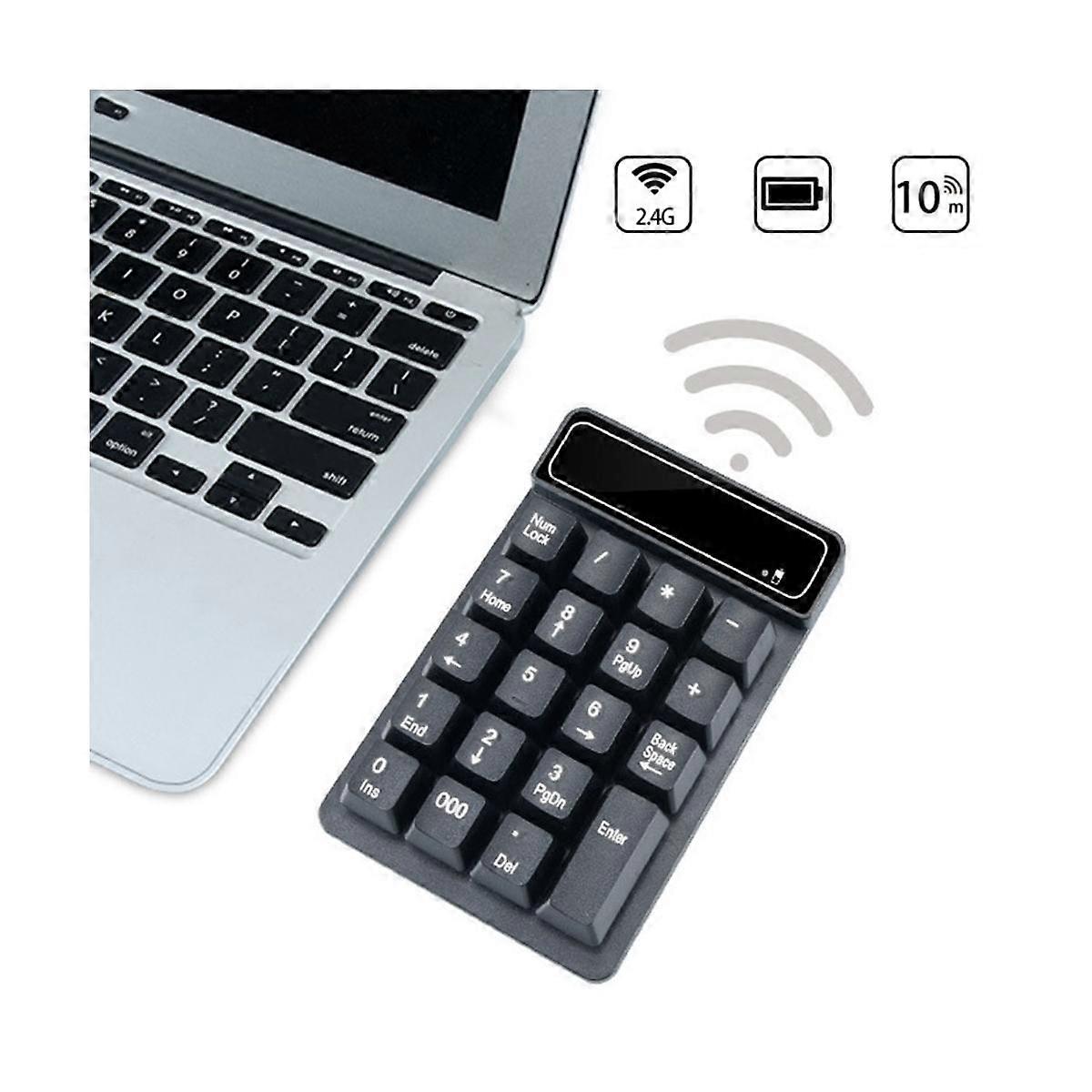 2.4GHz Wireless Keyboard Mini USB Numeric Keypad 19 Keys Number Pad ...