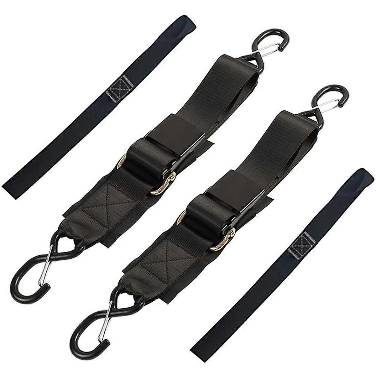 2-Pack Boat Trailer Transom Tie-Down Straps 2in x 4Ft Adjustable ...