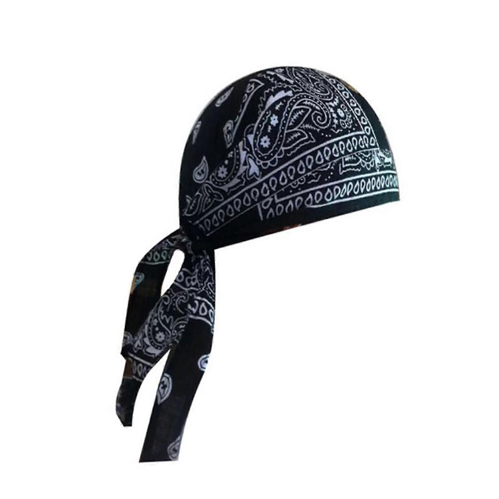 Adult Men Paisley Print Motorcycle Wrap Biker Hat Bandana Headscarf ...
