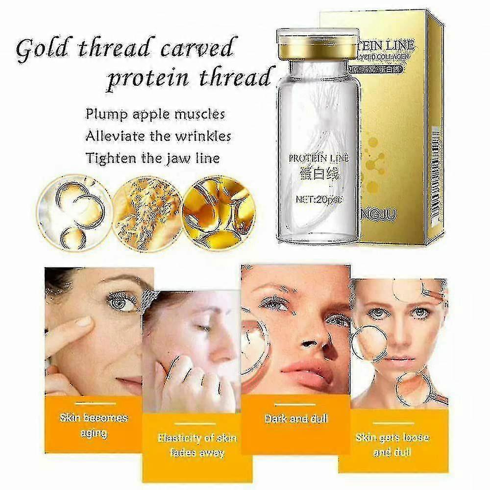 Soluble Protein Thread Lifting Set And Nano Gold Essence Combination ...