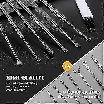 Fong Fong Ear Wax Removal Kit - Ear Pick Tools Stainless Steel 6 In 1 ...