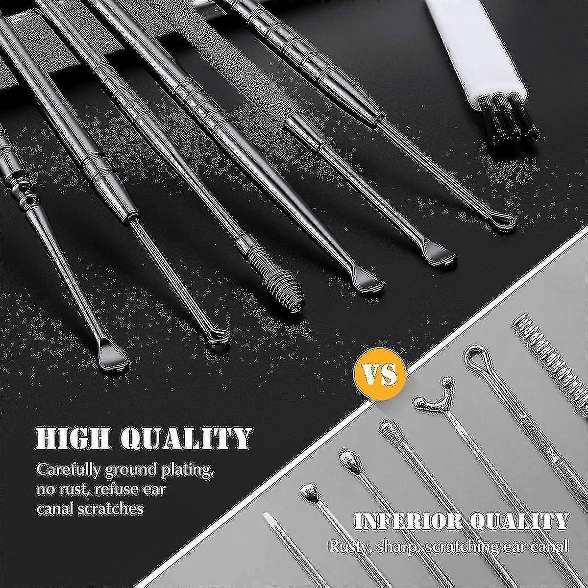 Fong Fong Ear Wax Removal Kit - Ear Pick Tools Stainless Steel 6 In 1 ...