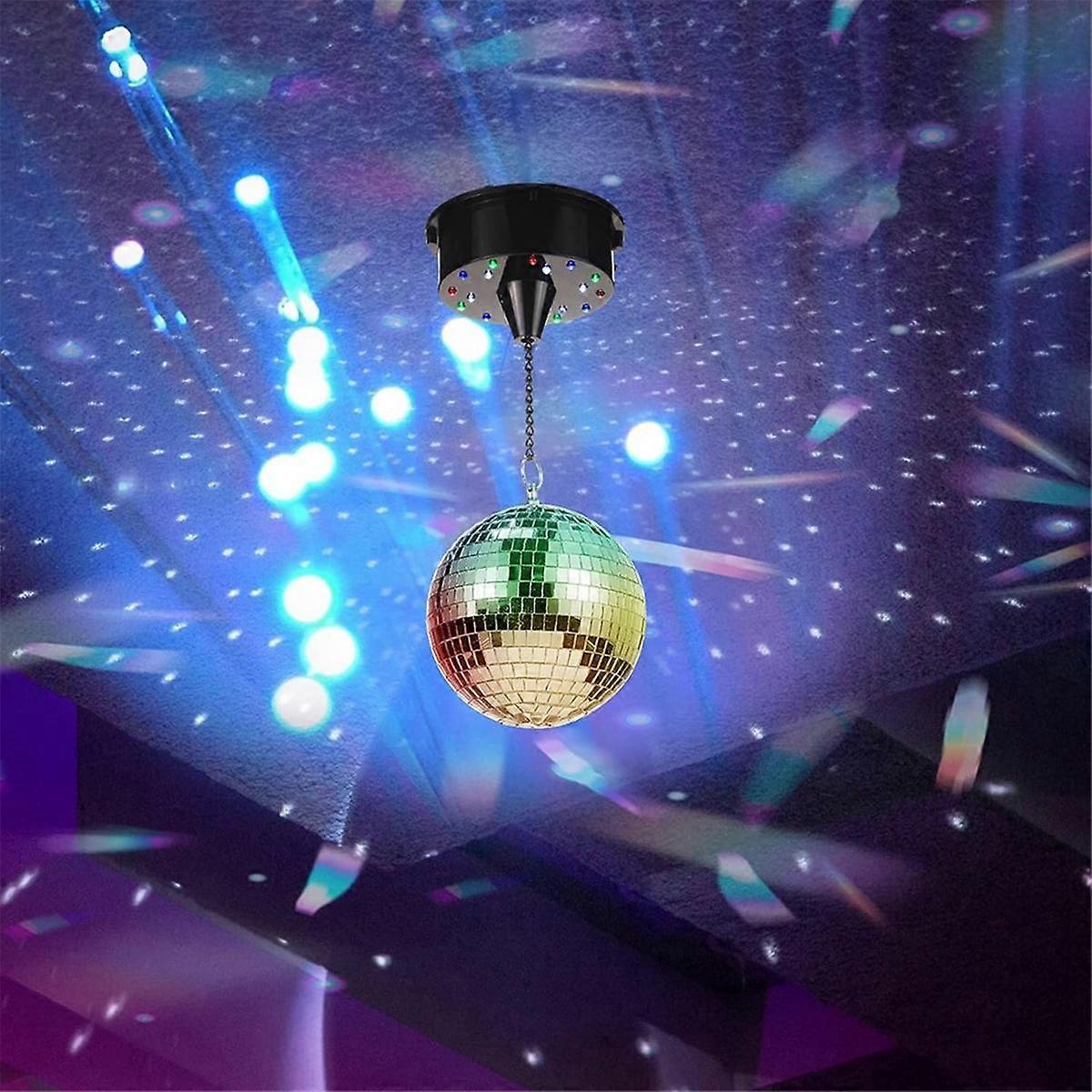 Disco Ball Decor with Light and Disco Ball-Battery Powered Disco Ball ...