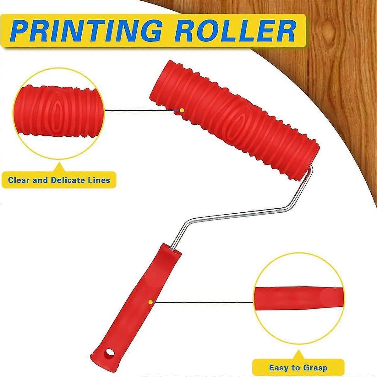 Paint Roller, Paint Pattern Roller, Wood Grain Tool Kit, Wood Graining ...