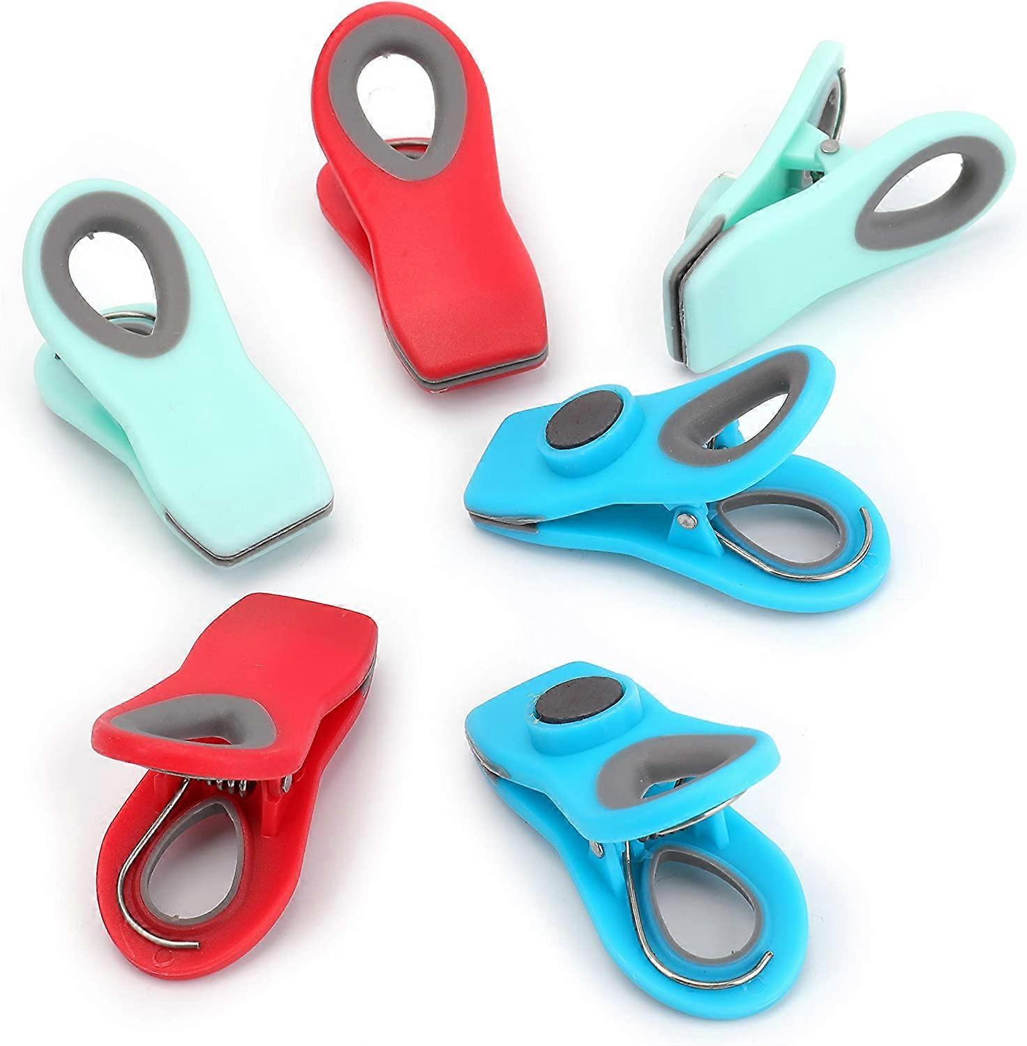 12 Pack Chip Bag Clip, Magnetic Food Clips, Kitchen Clips for Fridge ...