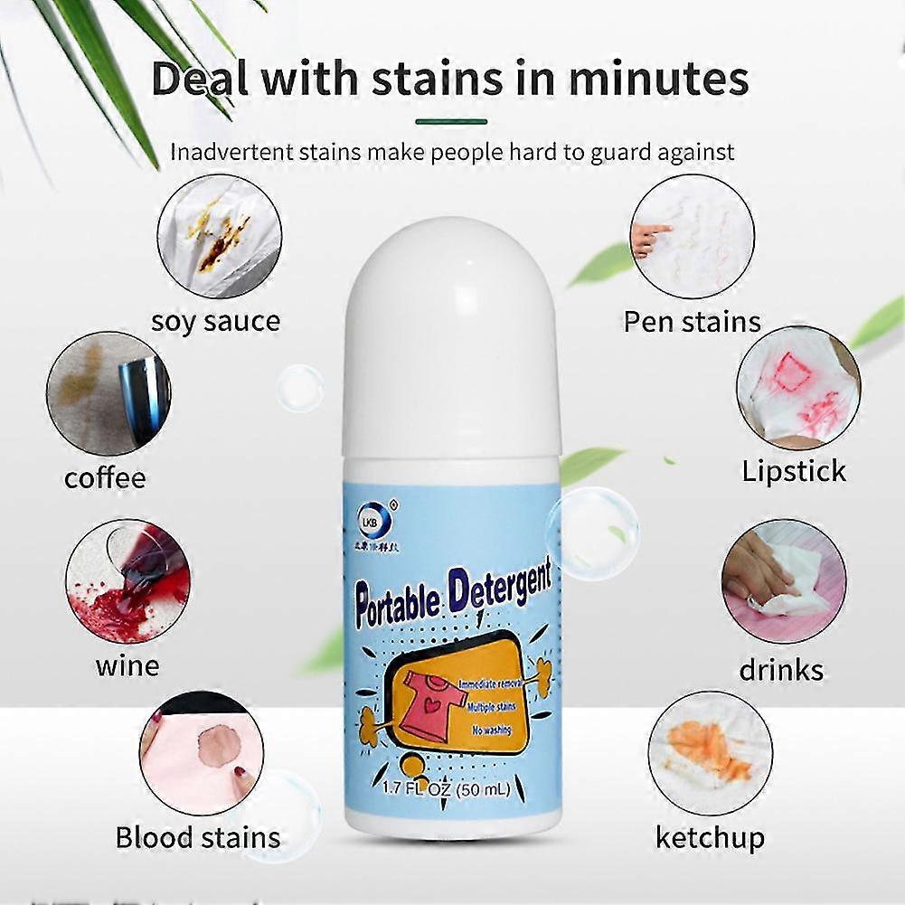 Clothes Fast Stain Removal Rolling Ball Oil Stain Cleaning Portable ...
