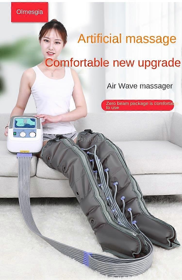 Air wave pressure pneumatic pressure arm leg massager eight cavity ...