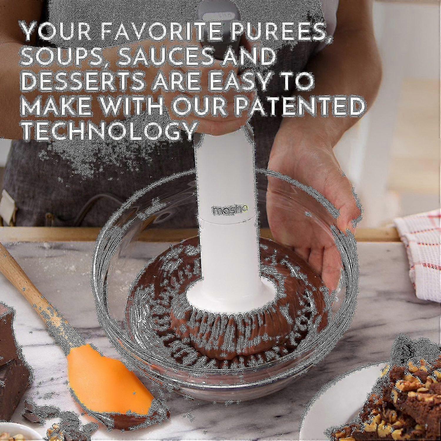 Electric Potato Masher Hand Blender 3-in-1 Multi Tool Blends Purees ...