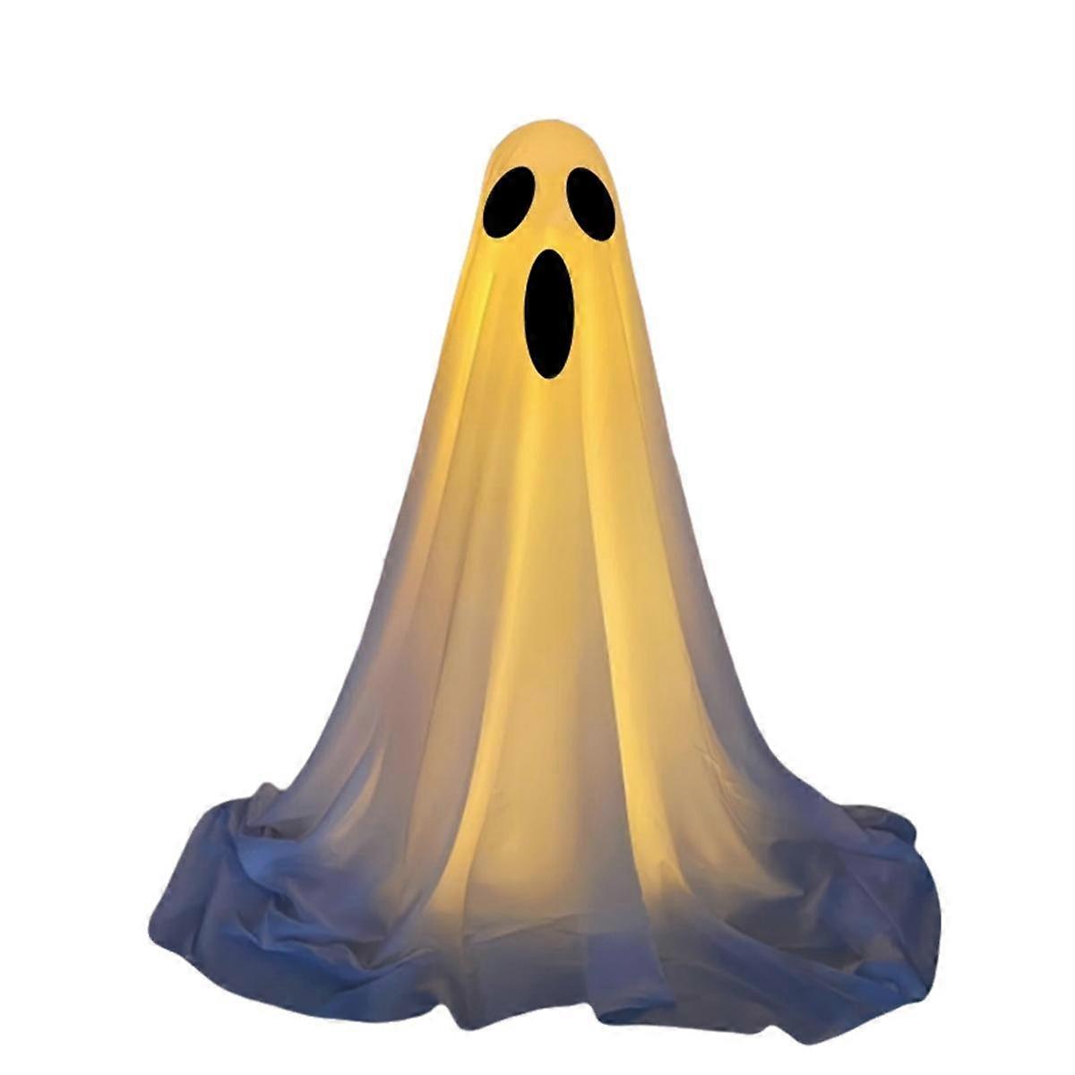 Halloween Outdoor Decorations Spooky Ghost Standing Glitter Decoration ...