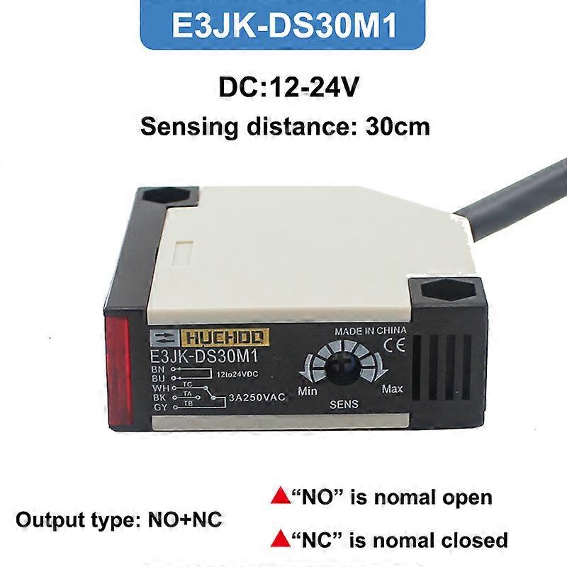 30cm Sensing Distance E3JK-DS30M1 DC12-24V / AC90-250V Diffuse Reflection Photoelectric Switch ...