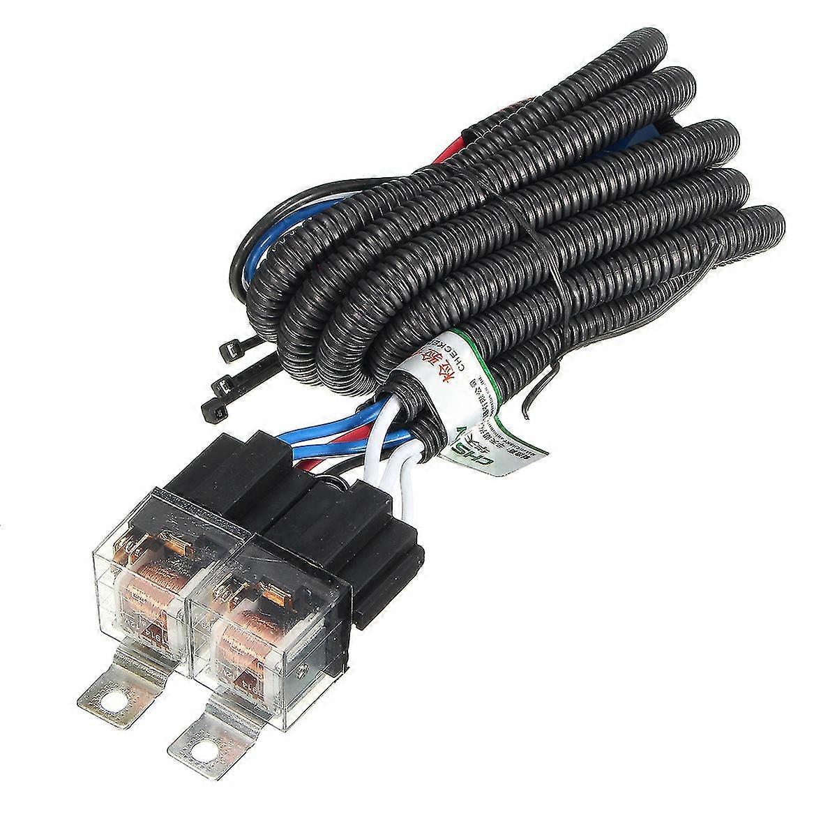 H4 Negative Switched Led Headlight Lamp Bulb Relay Wiring Harness Plug ...