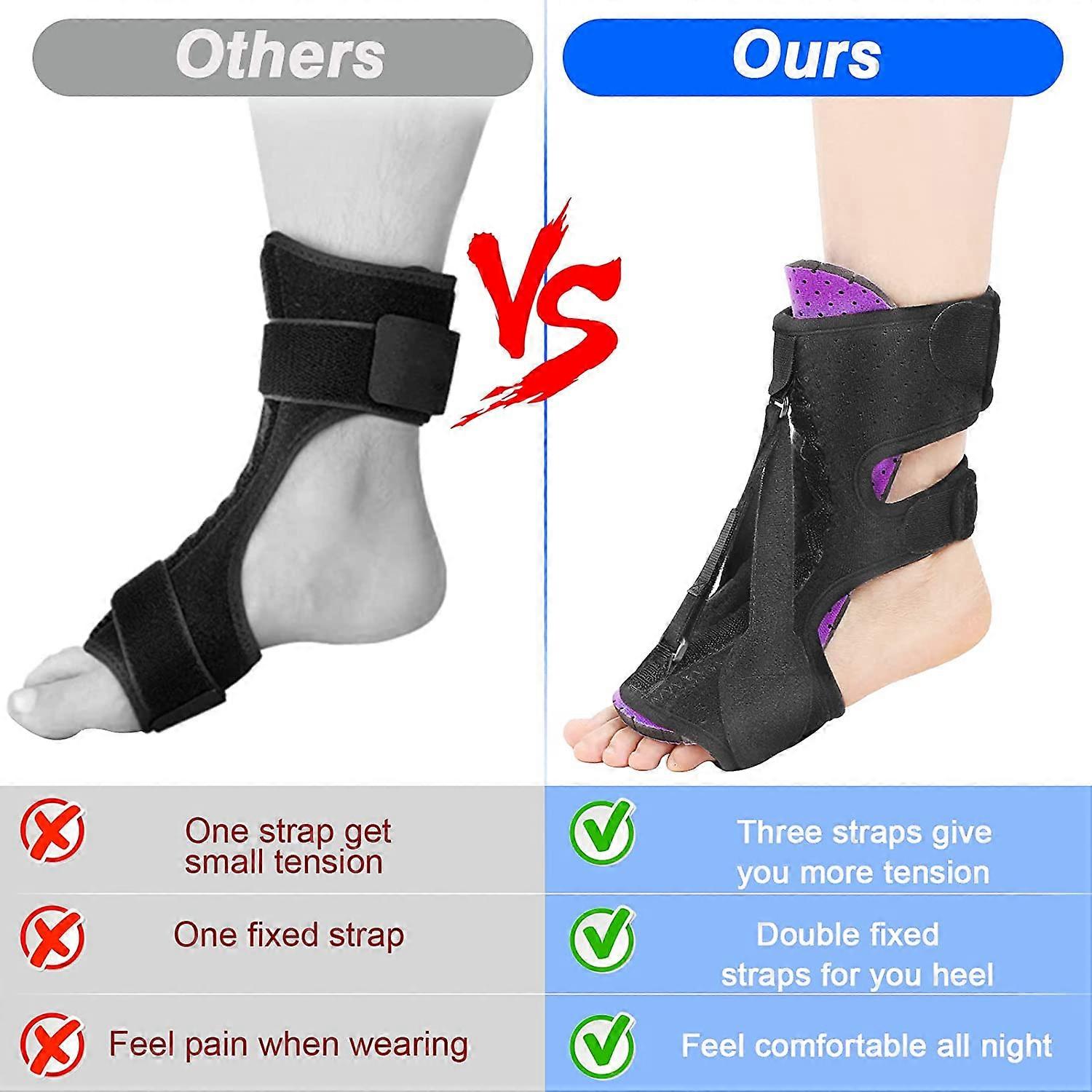 2022 New Version Plantar Fasciitis Night Splint, Adjustable Plantar ...