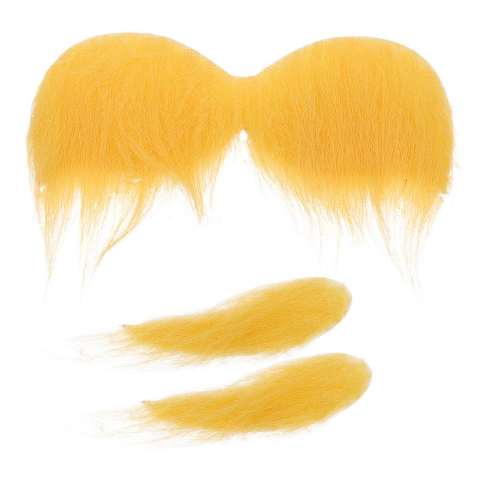 Fake Mustache Eyebrows Fake Beard Stick On Mustache Cosplay Costume ...