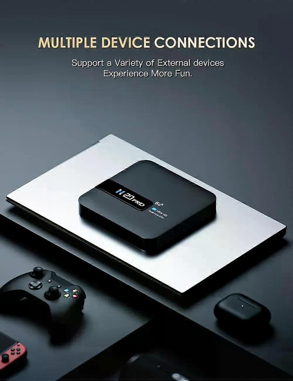 HONGTOP H20PRO Smart TV Box WiFi6 Android 10 6K 4K 3D Media Player TV ...