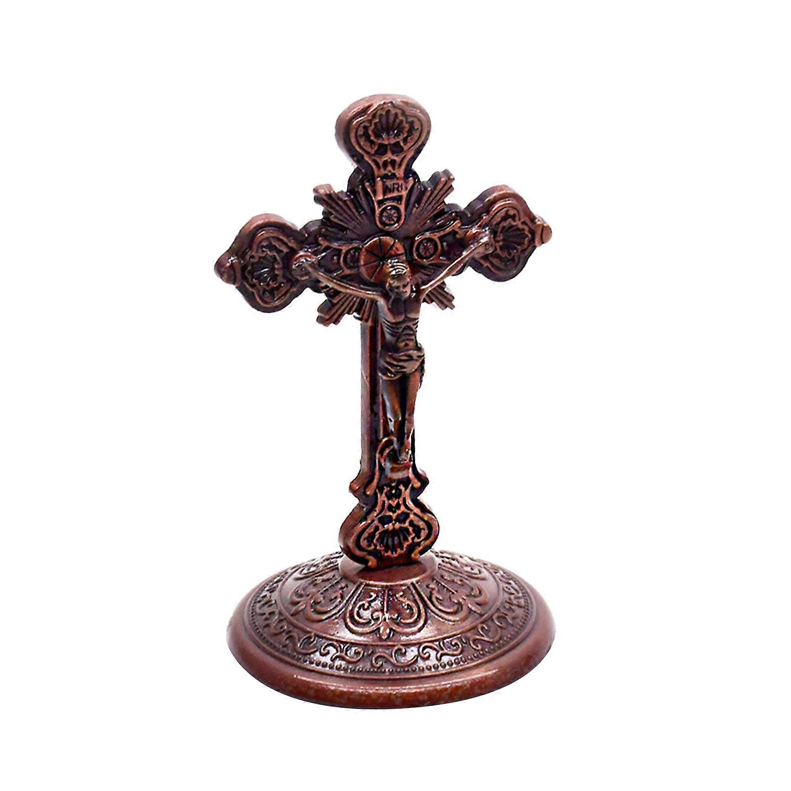 Metal Tables Crucifix CrossModel Christs Statue CrossFigurine Suitable ...