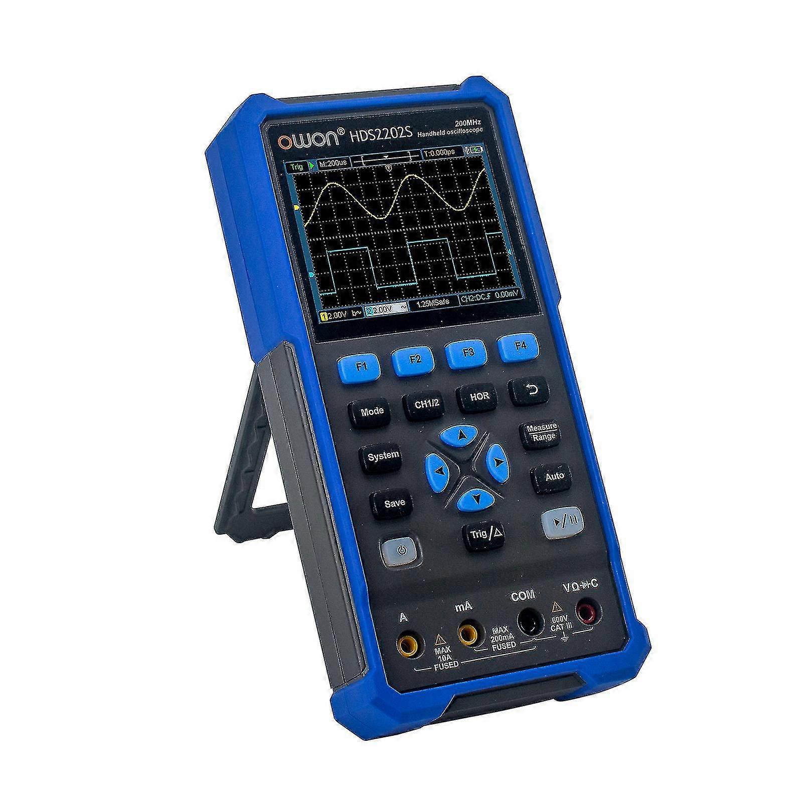 Owon Hds2202s 3 In 1 Handheld Digital Oscilloscope Multimeter Waveform ...