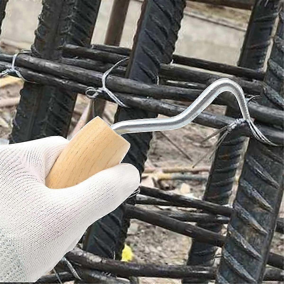 Rebar Twister with Wooden Handle Concrete Iron Wire Tie Twister Tool ...