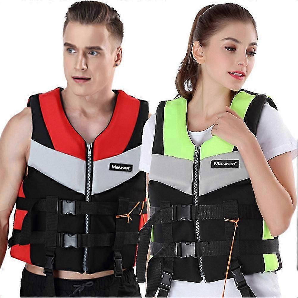 Adults Life Jacket Neoprene Safety Life Vest Water Sports Fishing Water ...