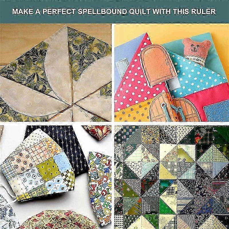 Double Strip Quilt Ruler, 10 Inch Acrylic Quilting Triangle Rulers, Non ...