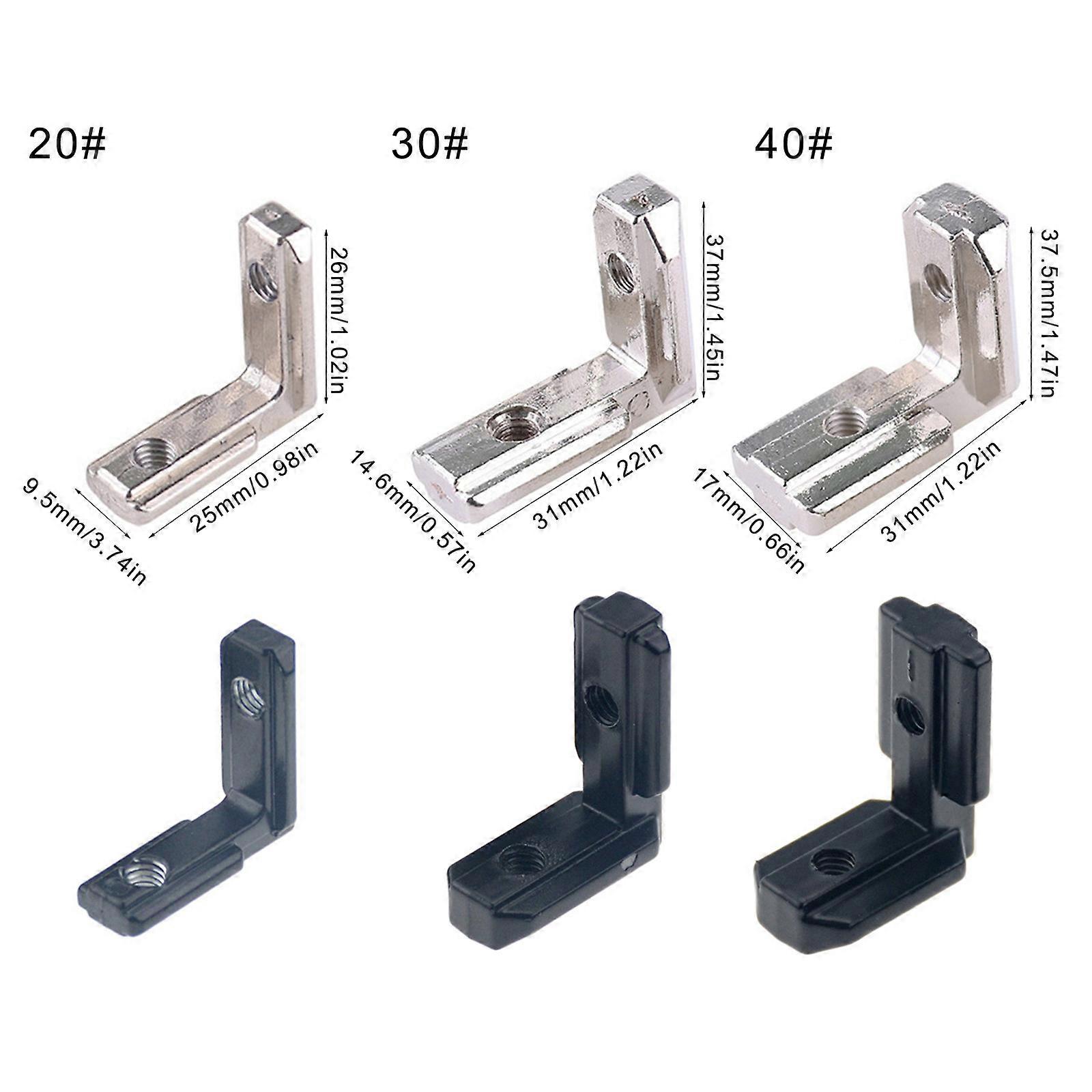 Set Of 10 L Shape Angle Connectors with Screws Structural Support ...