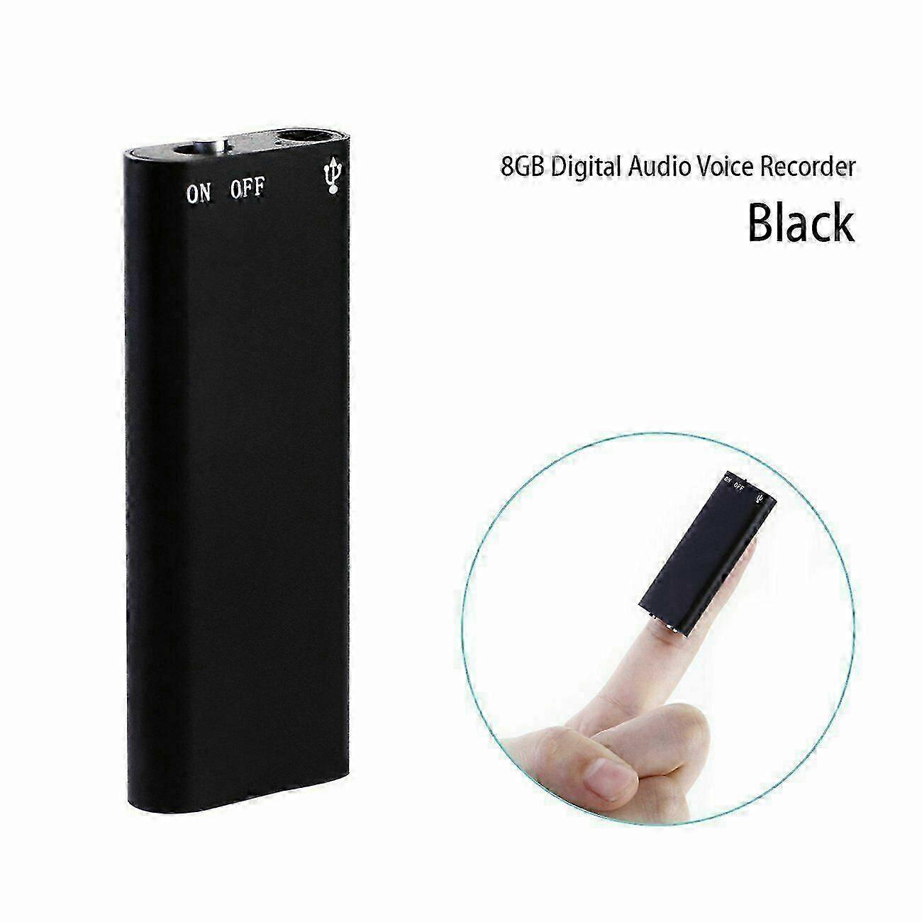 Mini Audio Recorder, 14 Hours Storage | One-touch Recording | 8GB Built ...