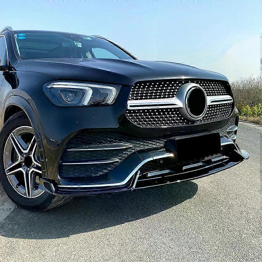 For Mercedes Benz GLE Class W167 C167 GLE350 GLE450 GLE53 AMG 2019-2023 Front Bumper Splitter ...