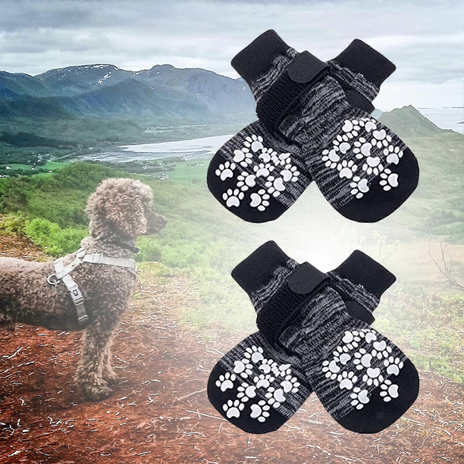 Dog Grip Socks with Straps Anti Slip Pet Socks Prevent Licking Dog ...