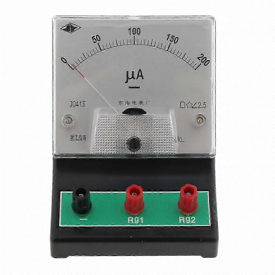 Laboratory Current Meter Ammeter, 0-200 Microamps, High Resolution for ...