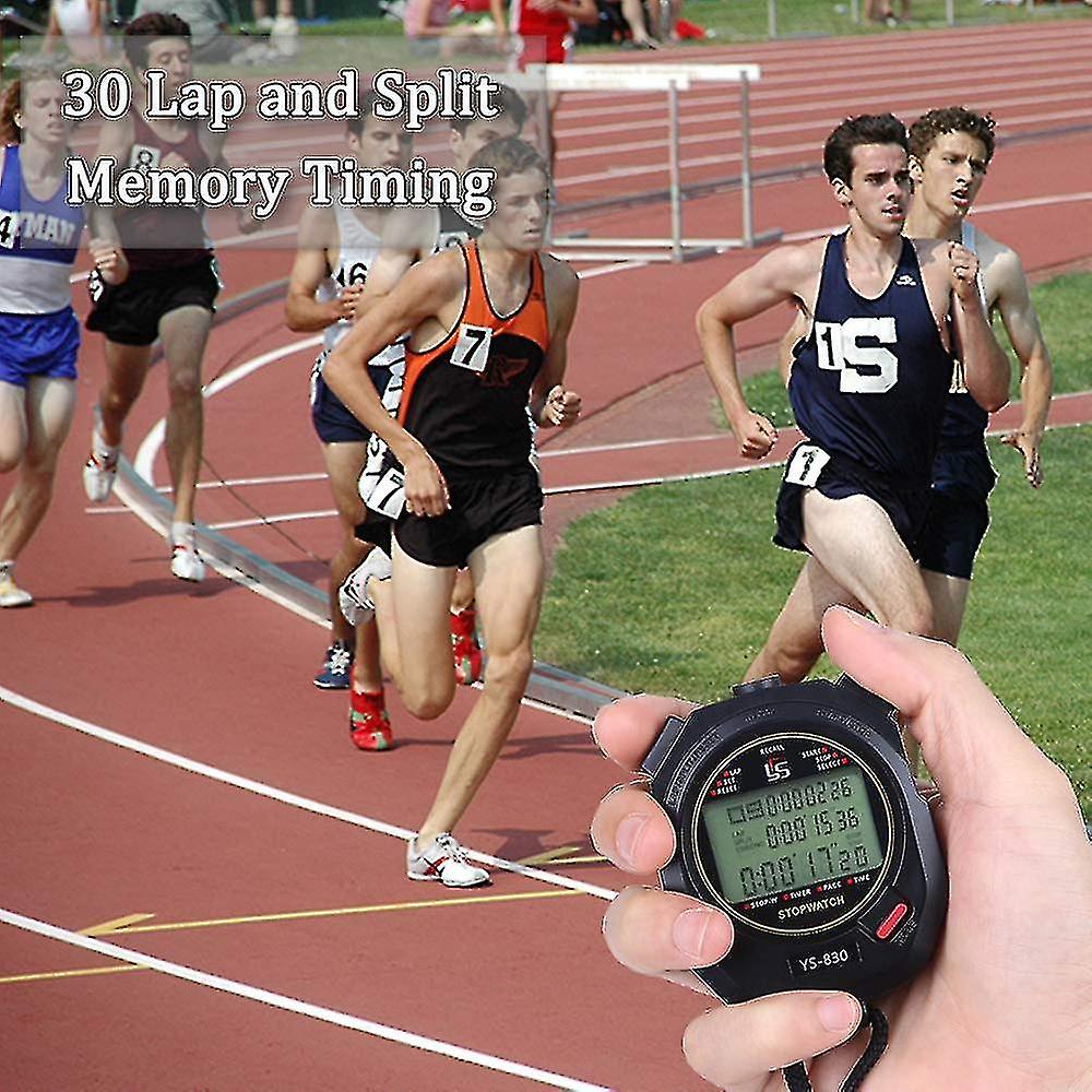 Stoppuhr Professional Timer 3 Raw 10/30/100 Lap Split Memory mit Digital Extra Large Screen für ...