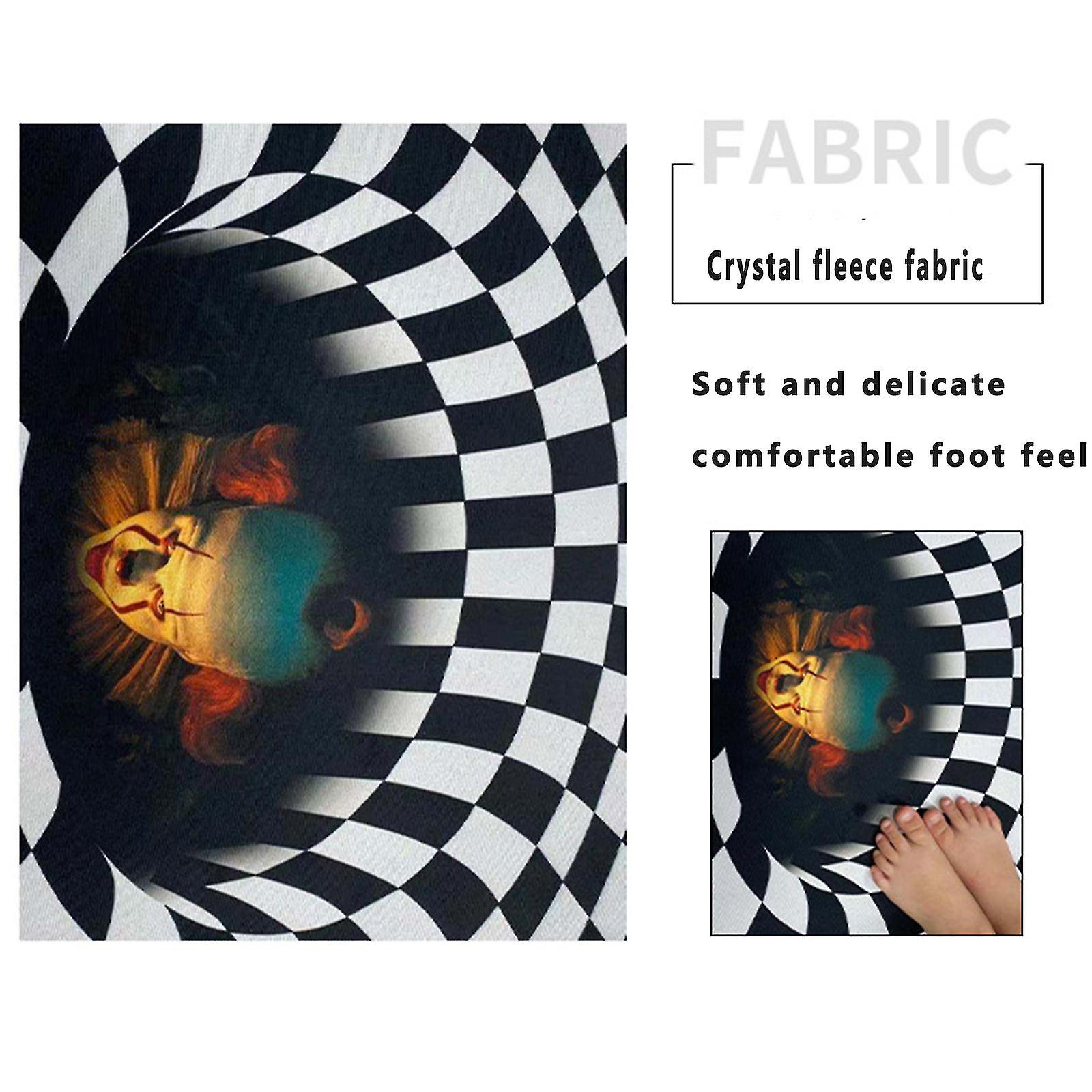 Halloween Door Mat Horror Clown Welcome Mat Scary Entry Rug Non-slip ...