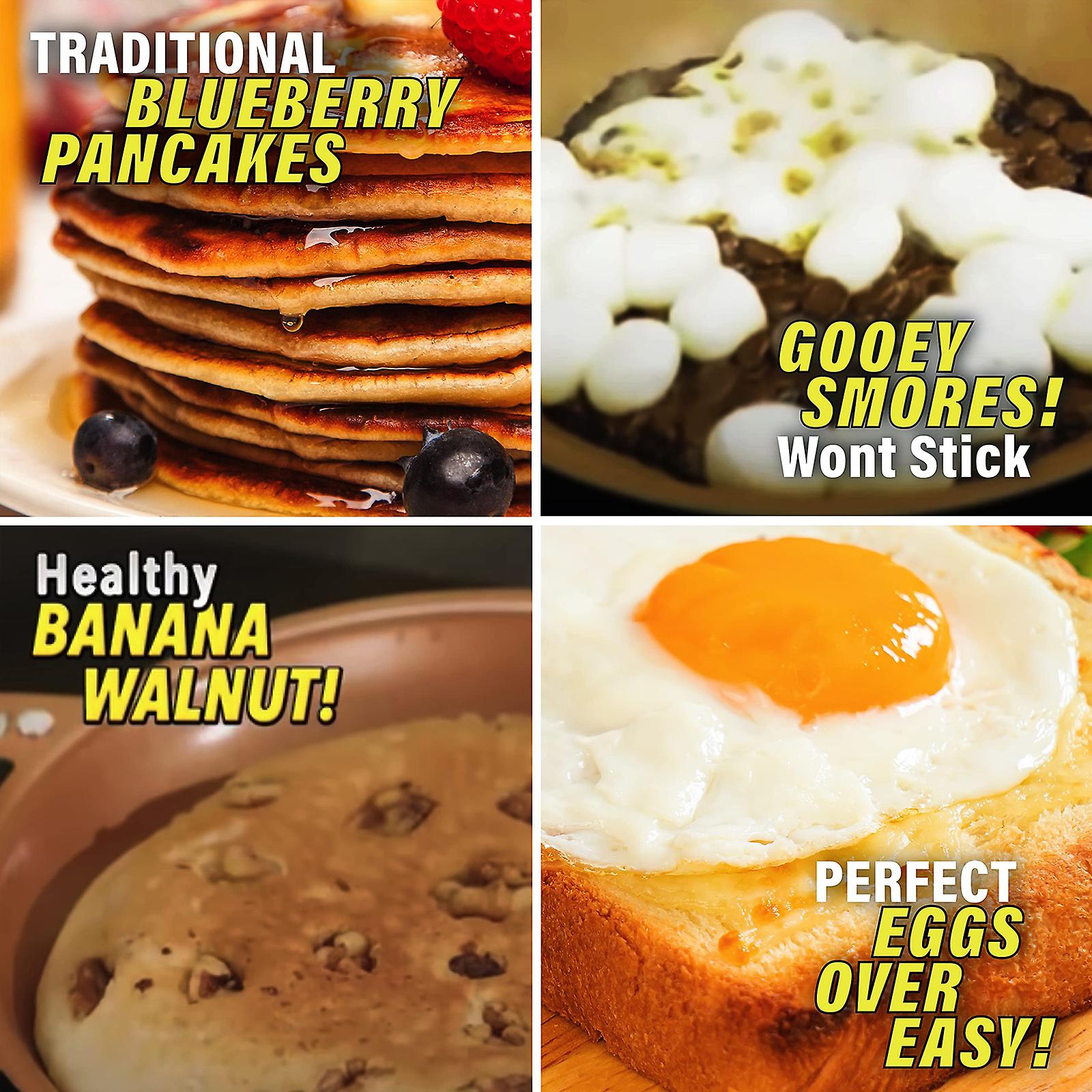 Double Pan, Nonstick Stainless Steel Easy to Flip Pan, Double Sided ...