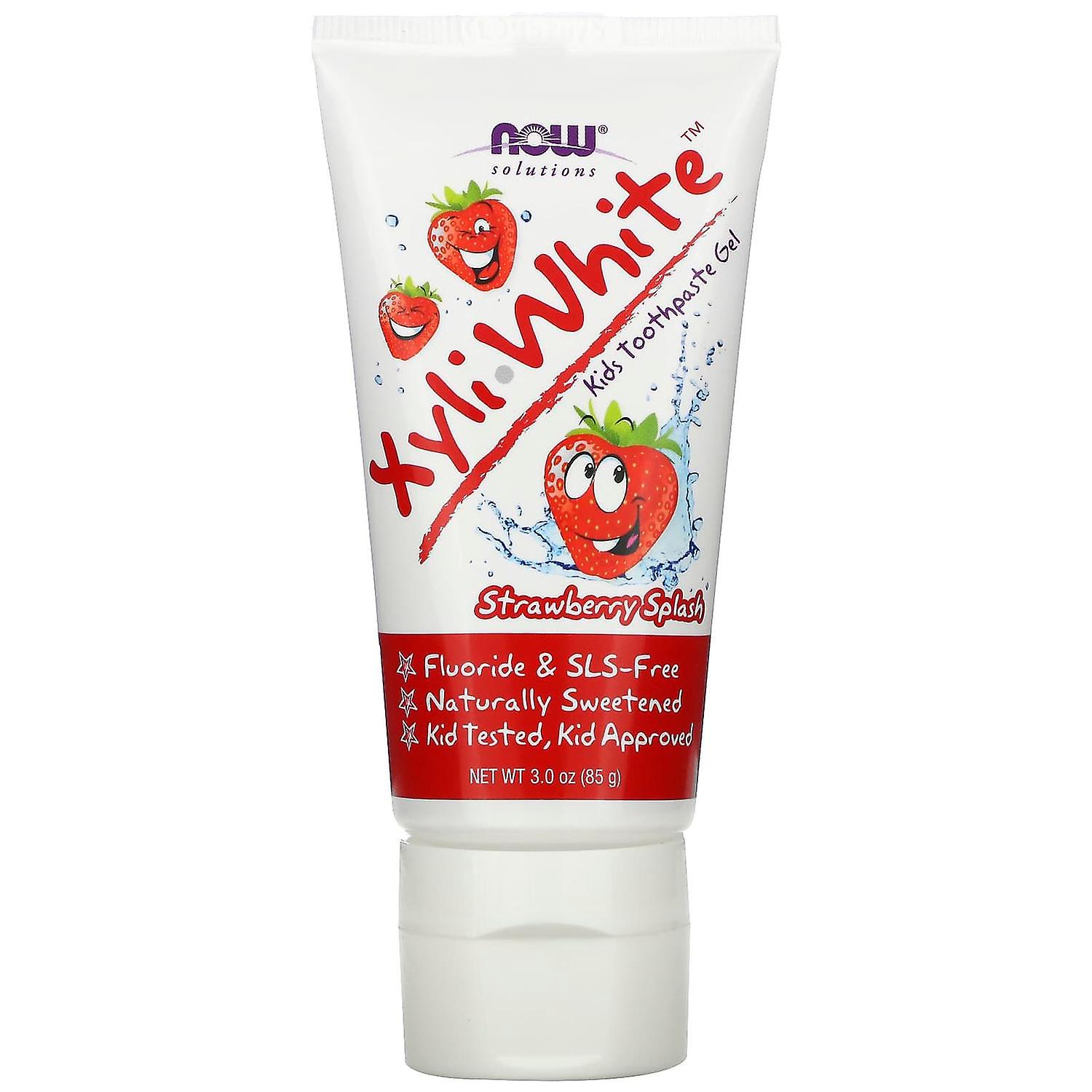 NOW Foods, Solutions, XyliWhite, Kids Toothpaste Gel, Strawberry Splash ...