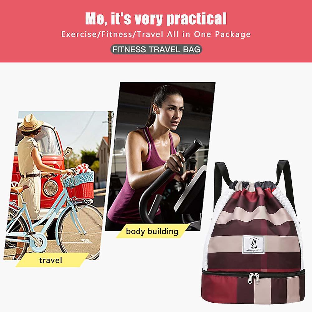 Lightweight Waterproof Dry and Wet Separation Swimming Fitness Backpack ...