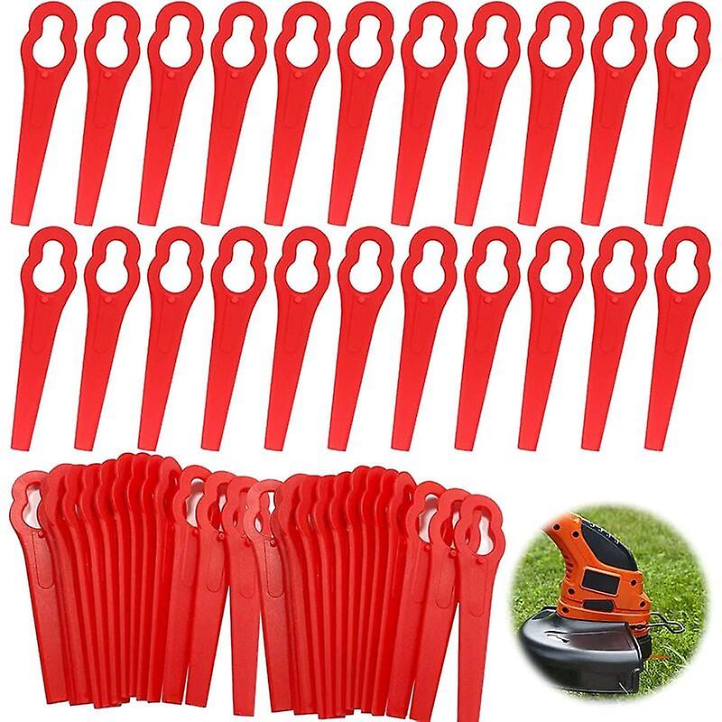 Red Plastic Grass Trimmer,60pcs Cutter Blades,Plastic Cutter Blades ...