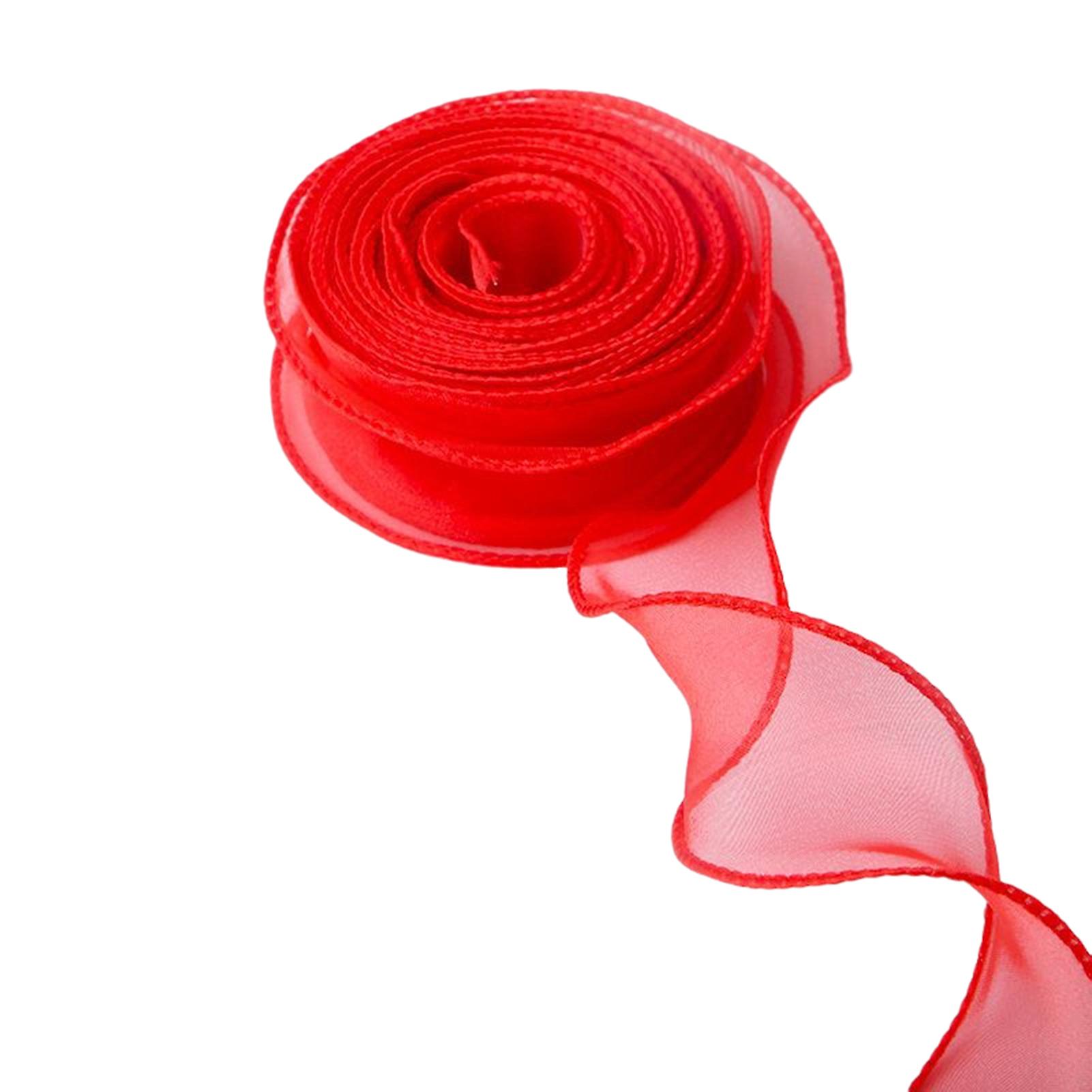 1 Roll Ribbon Soft Floral Bouquets Packaging Nylon Yarn Ribbon Diy Gift ...