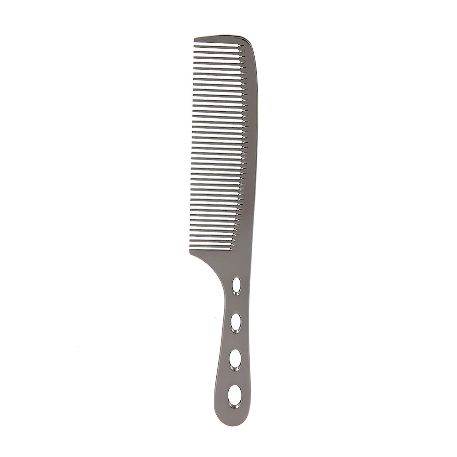 Professional Hair Comb Space Aluminum Stainless Steel Anti-static Comb ...