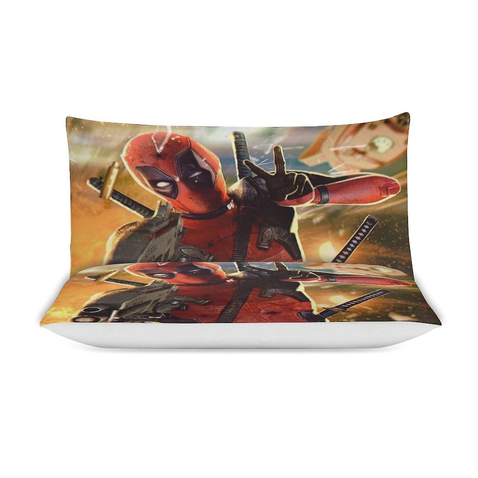 Deadpool Bedding Sets Cute Bed Cover Anime Cartoon 3D Printed ...