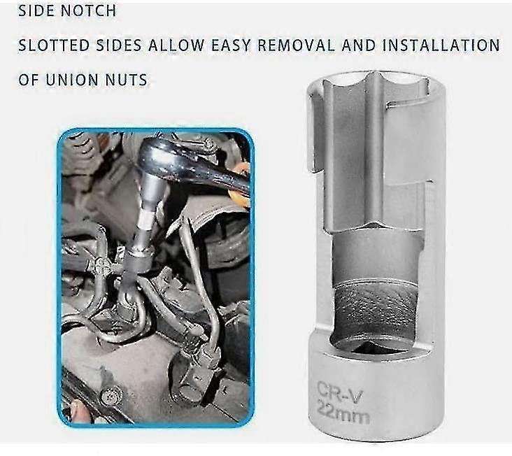 Flare Nut Socket Set, 9PCS Slotted Set, Diesel Injector Line Socket ...