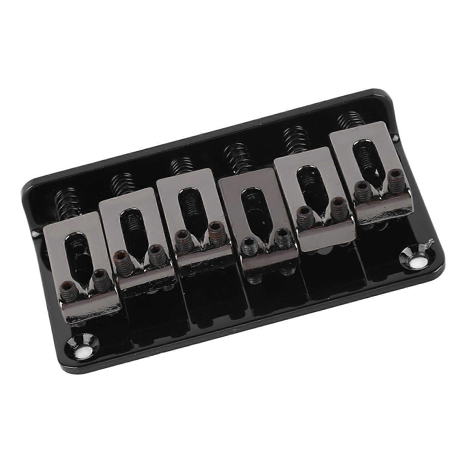6 String Guitar Bridge Replacement Zinc Alloy Electric Guitar Saddle ...