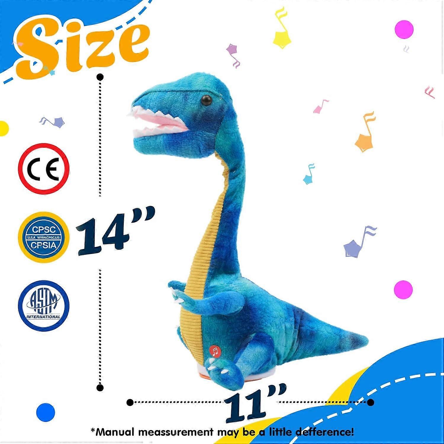 Dancing Dinosaur Toy Repeats What You Say Talking T-Rex Toy Wriggle ...