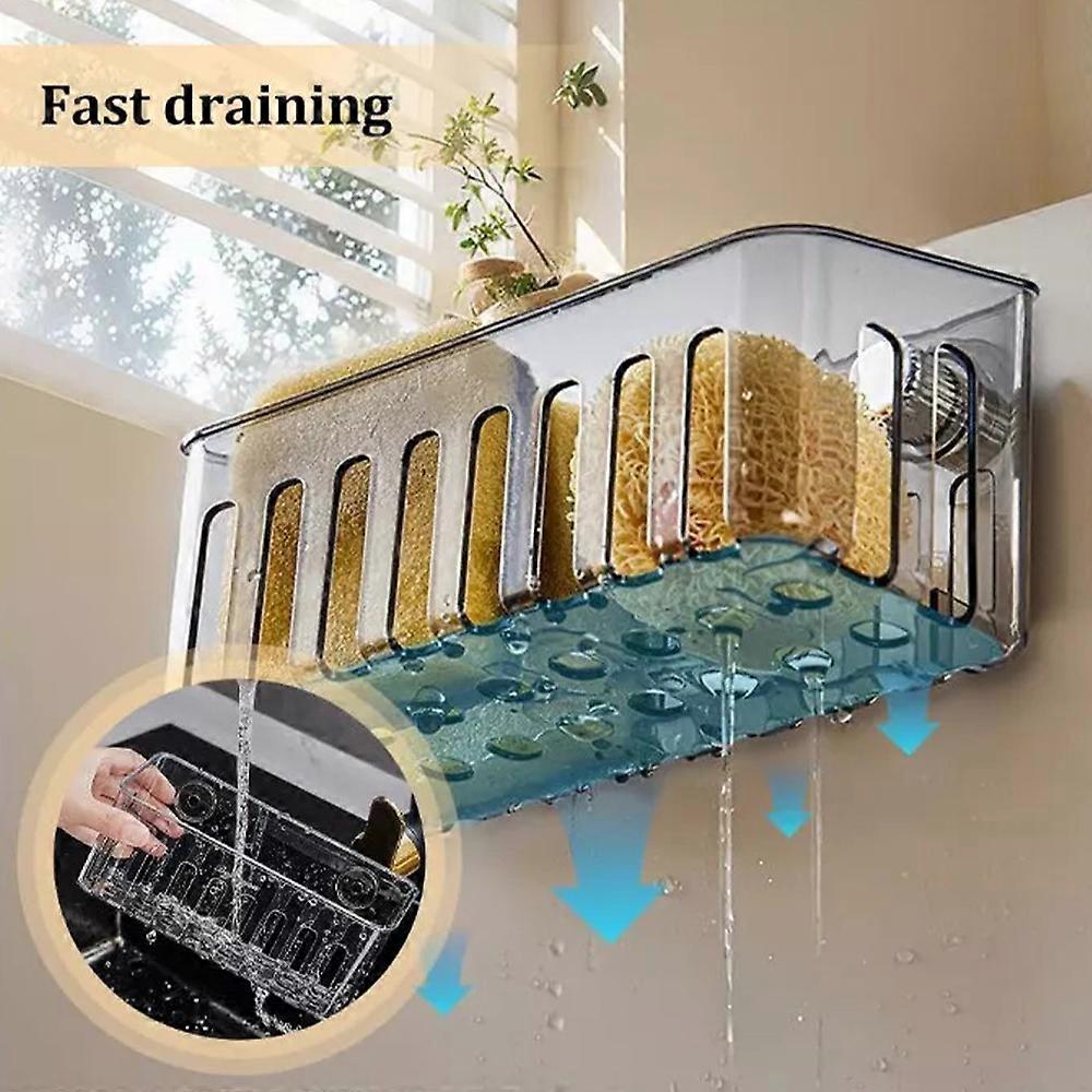 Sponge Holder for Kitchen Sink with Strong Suction Cup,New Kitchen Sink ...