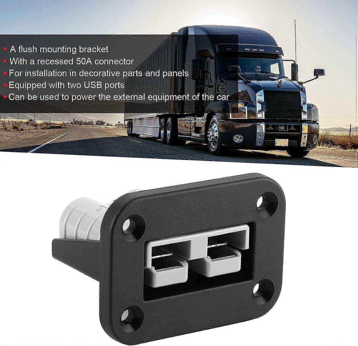 Boat Power Plug, 50A 600W Power Plug Large Current Fireproof Flame ...