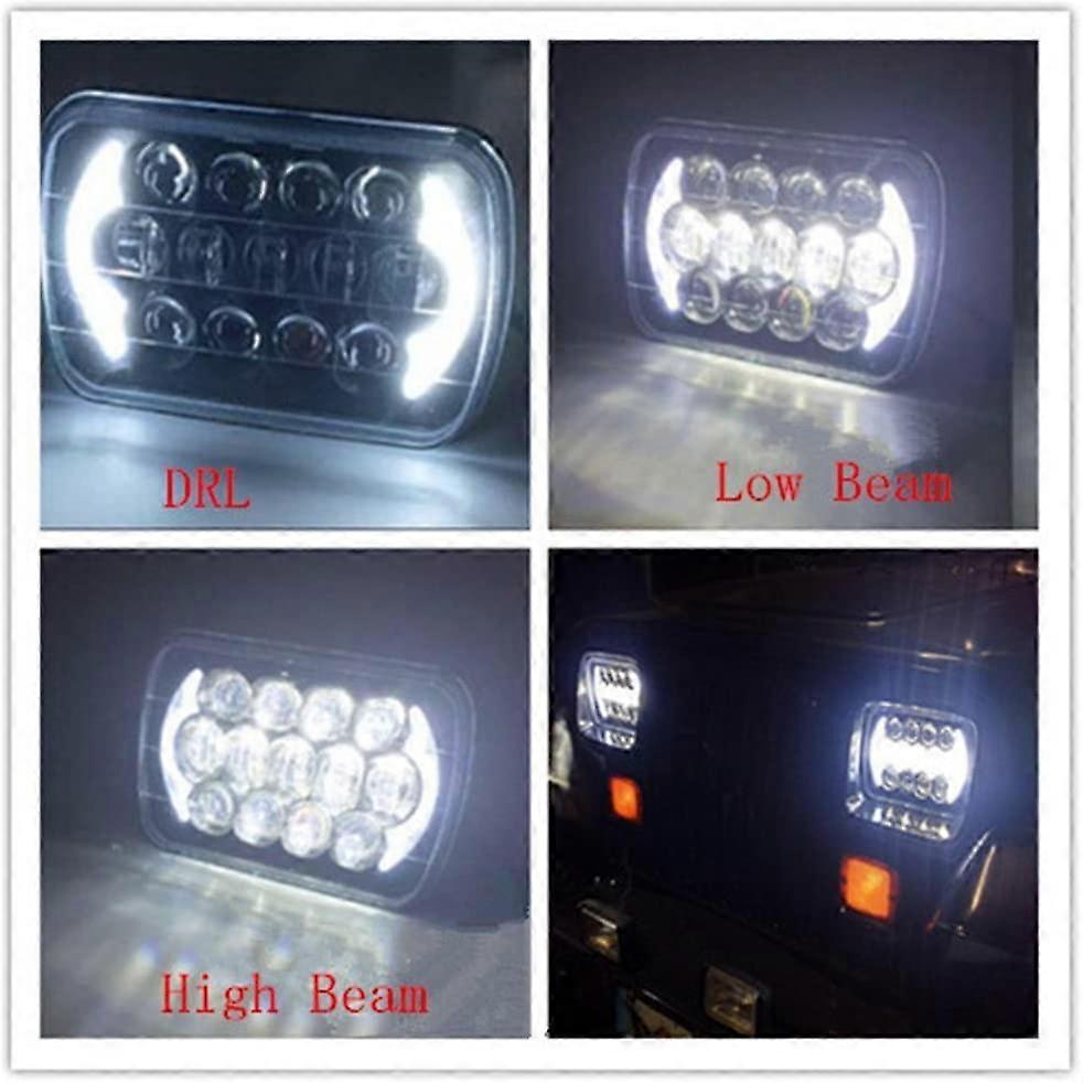 7x6 5x7 Led Headlights 6052 6054 H5054 H6054 Compatible with For Dodge ...