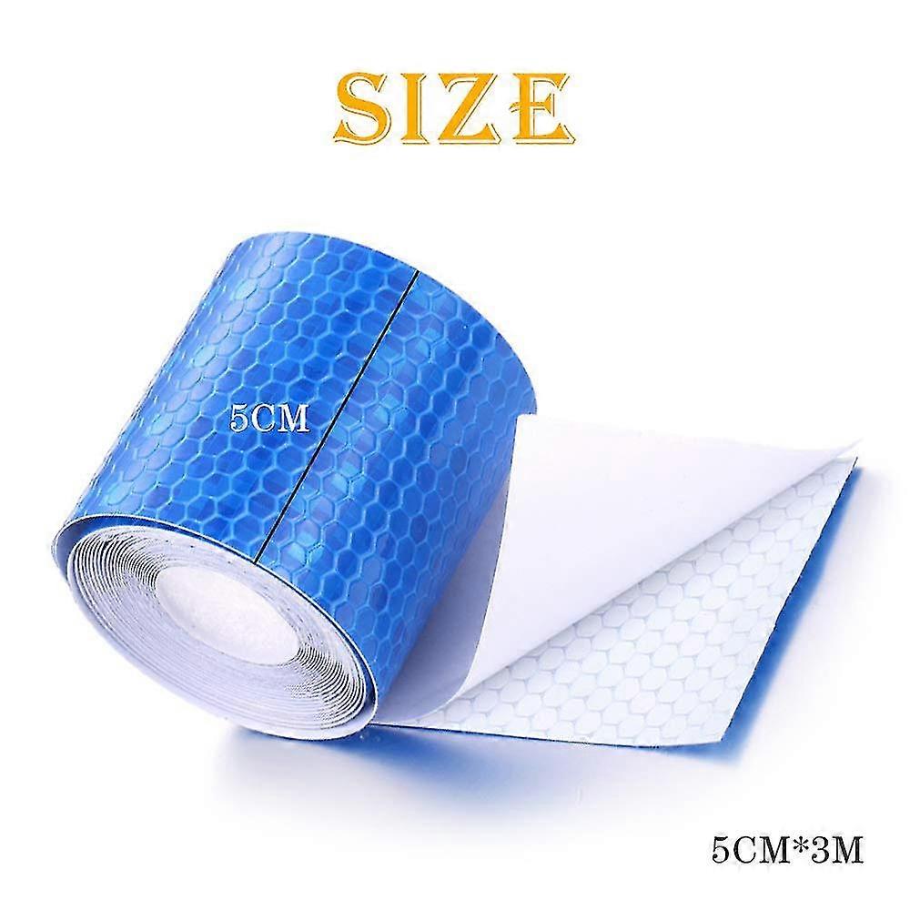 3m x 50mm Reflective Tape Waterproof Reflector Warning Stickers High ...