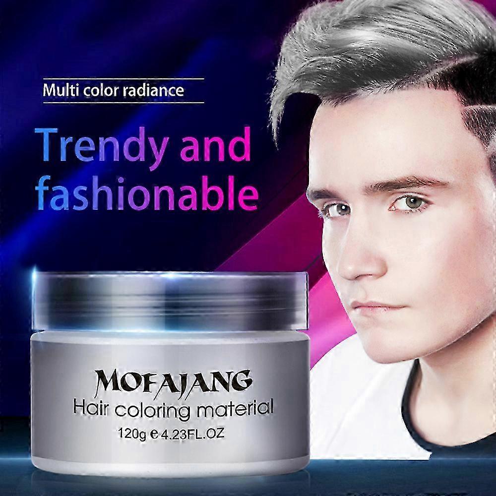 Mofajang 9 colors 120g Unisex Hair Color Wax Mud Hair Dye Hair Color Cream BLUE Burgundy Gray ...