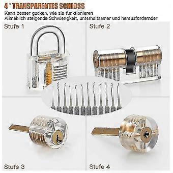 Locksmith Training Lock Set 30pcs Transparent Lock For Lockpick ...