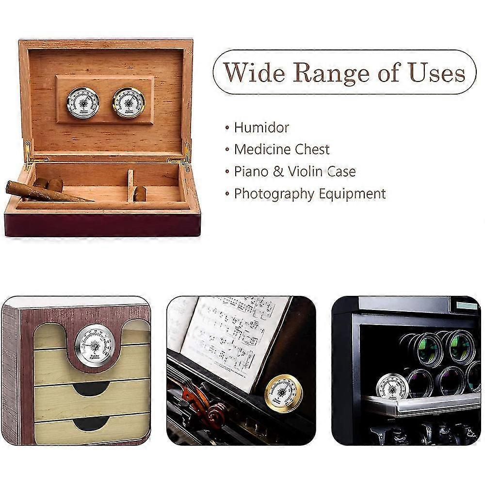 Cigar Hygrometer Analog Cigar Humidor Hygrometer Mechanical Round ...