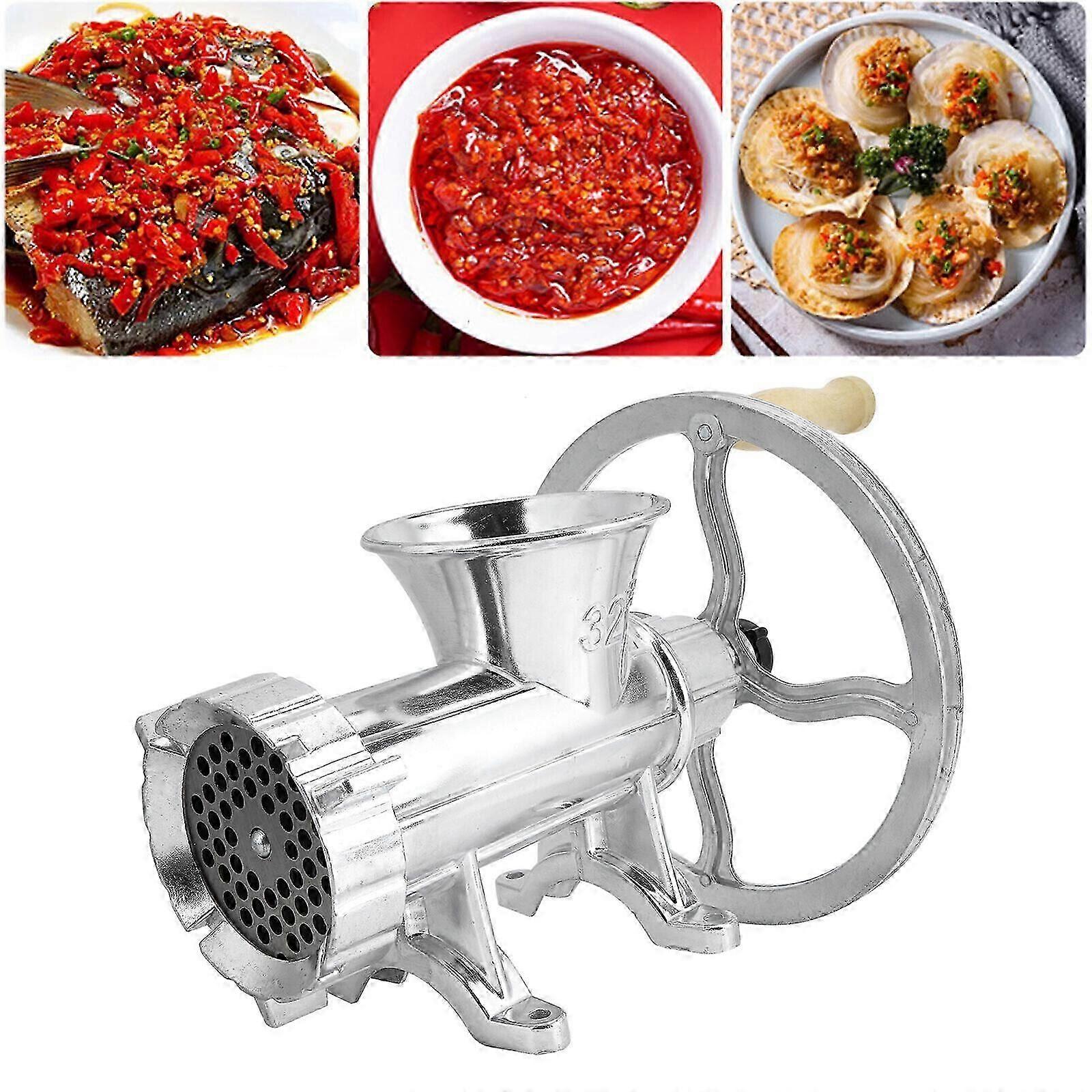 Heavy Duty Commercial Meat Mincer Grinder Elec/Manual Kitchen Sausage ...
