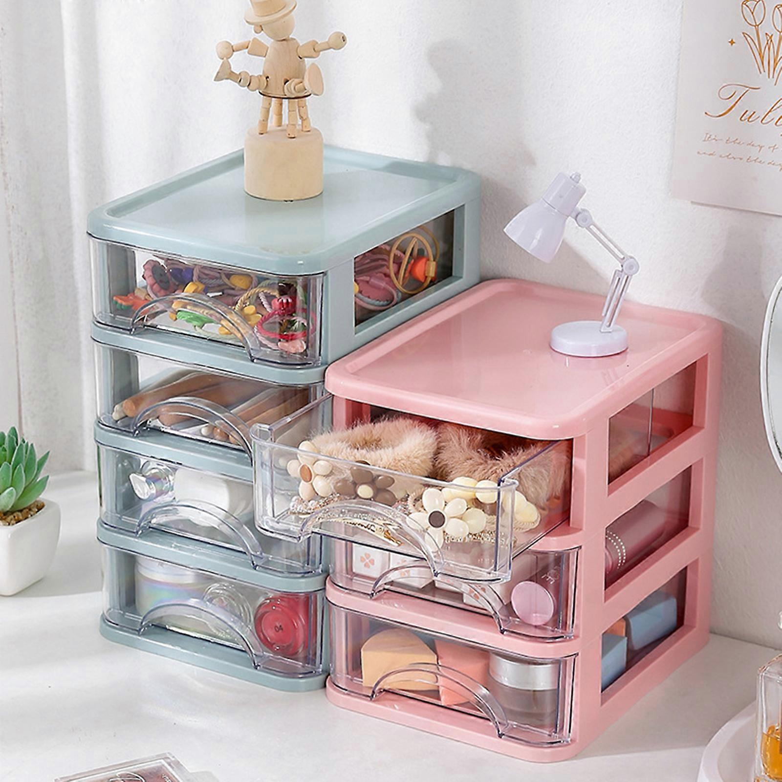 Desktop Storage Box Stackable Storage Cabinet Small Storage Drawers ...